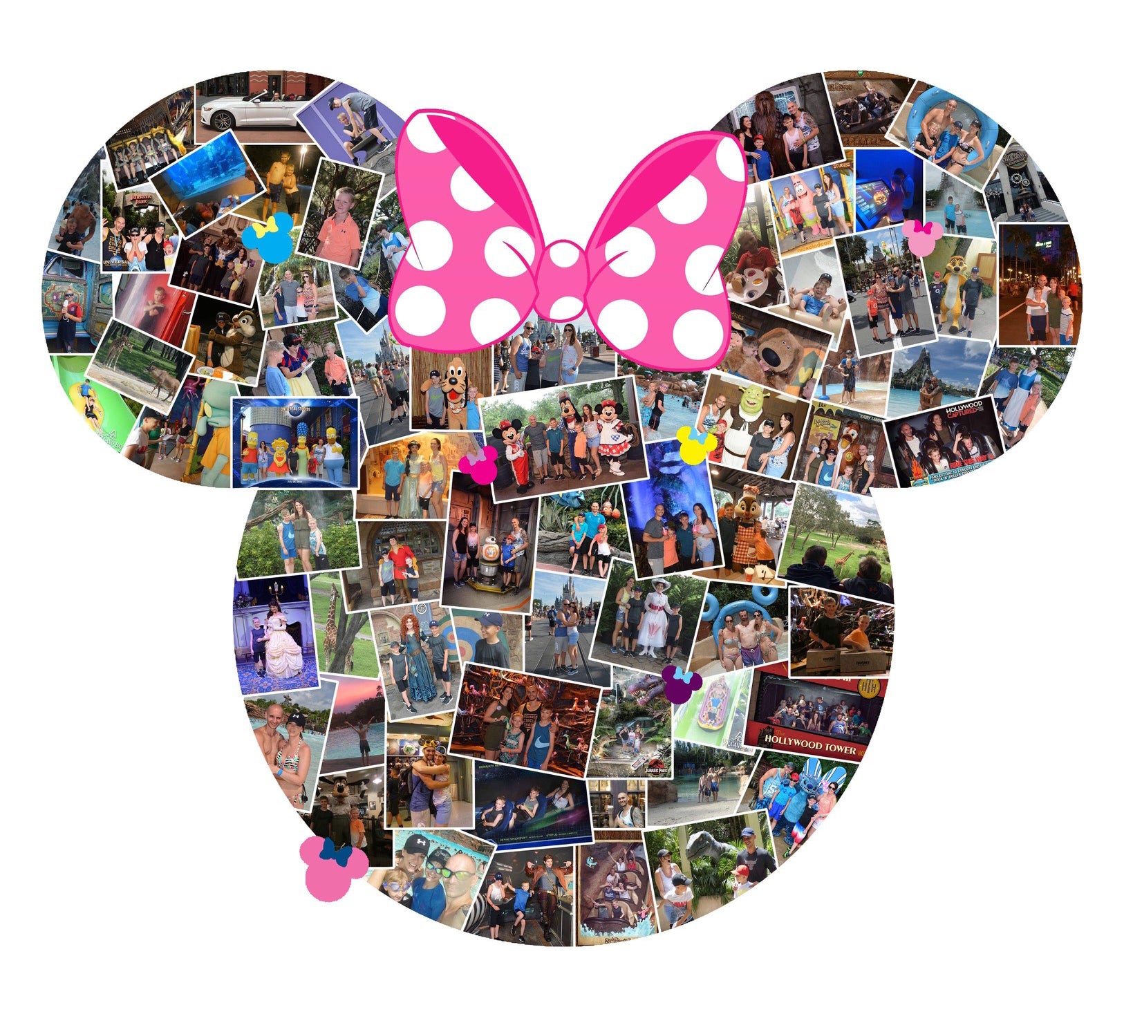 Lady Mouse head Collage – hayleyjanedesigns